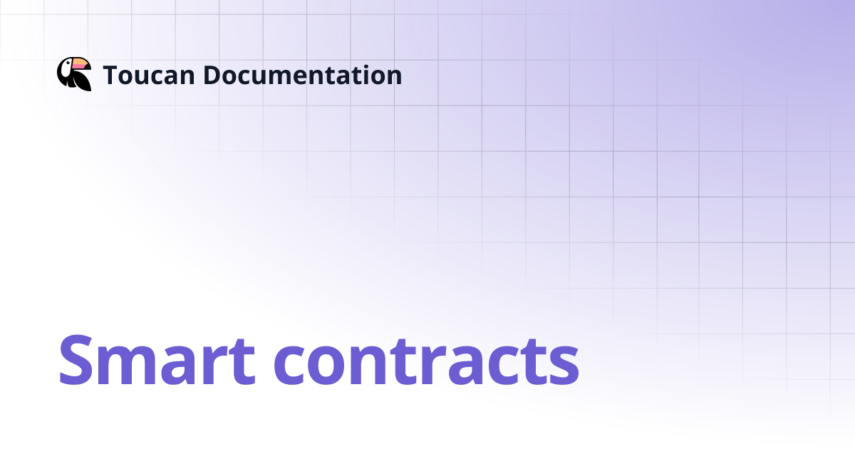 Smart contracts | Toucan Documentation