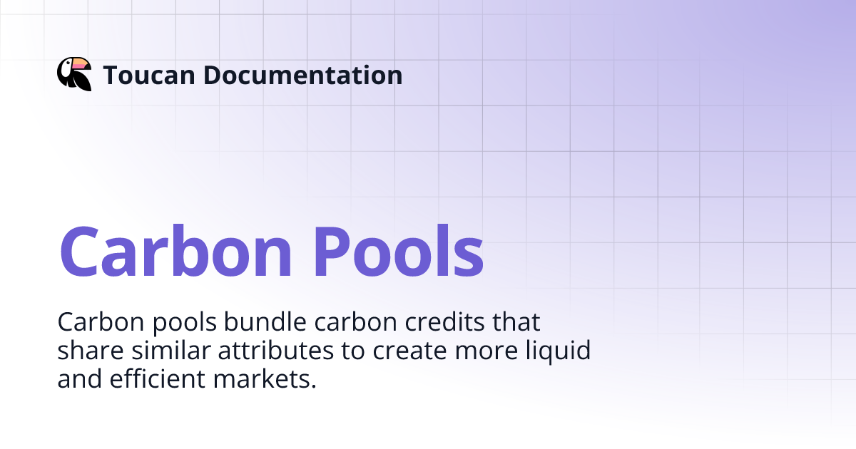 Carbon Pools | Toucan Documentation